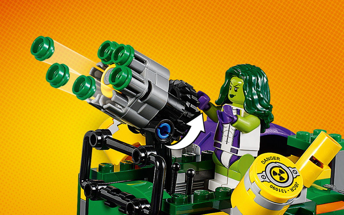 LEGO Super Heroes 76078 Hulk gegen Red Hulk, bei